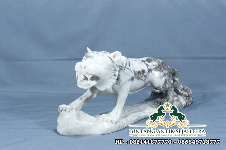 Patung Harimau Putih | Patung Macan Batu Marmer