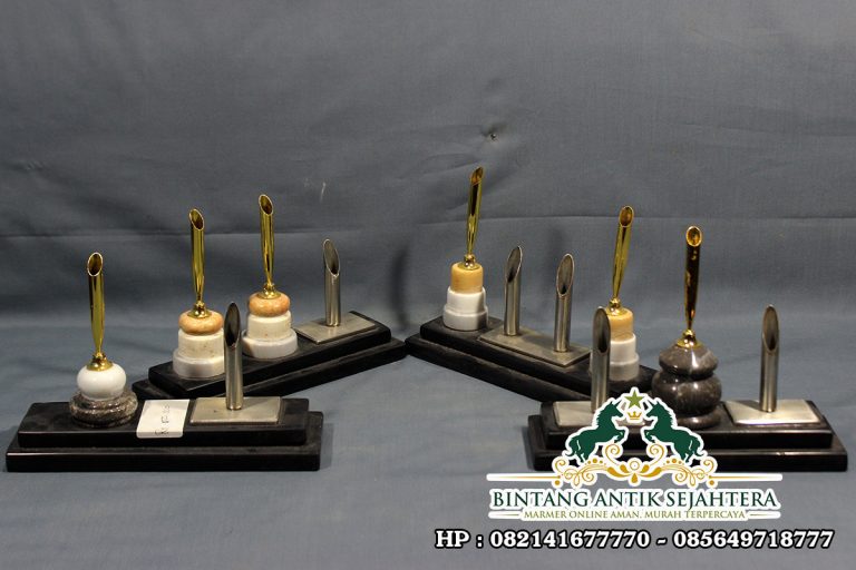 Pen Holder Meja Marmer | Harga Tempat Pulpen Kantor
