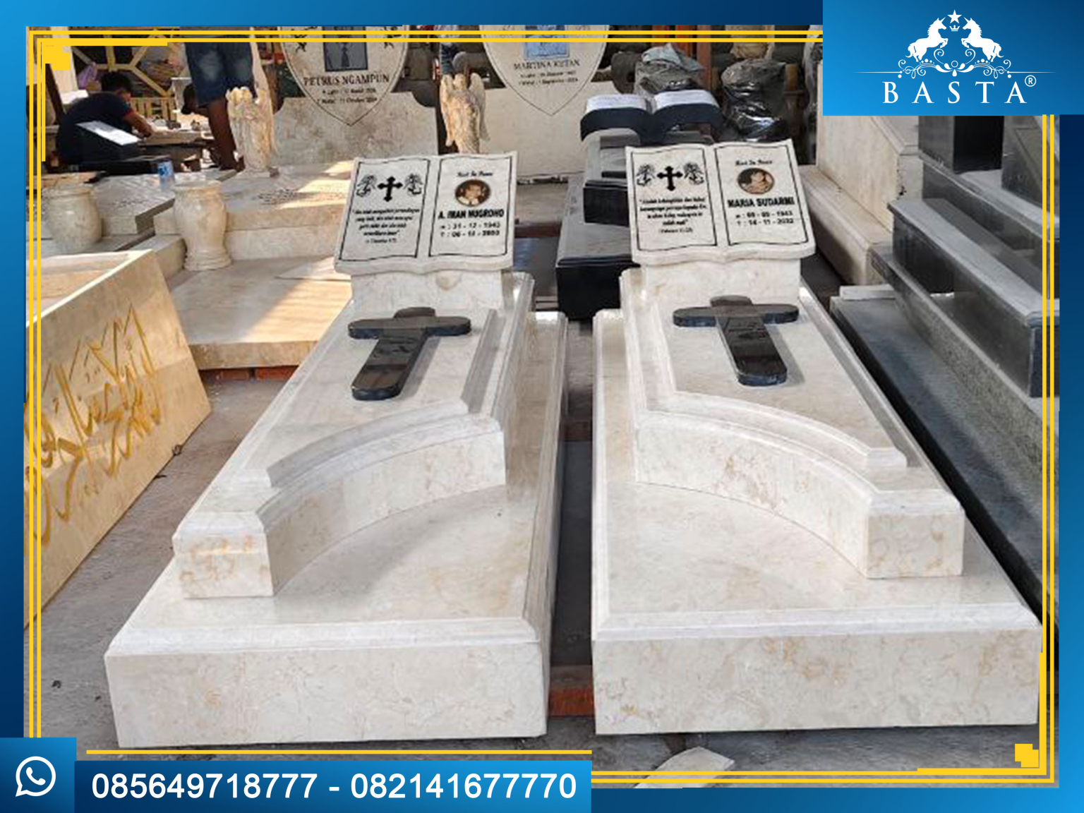 Model Makam Katolik Marmer Desain Simple Terbaru Tahun 2025